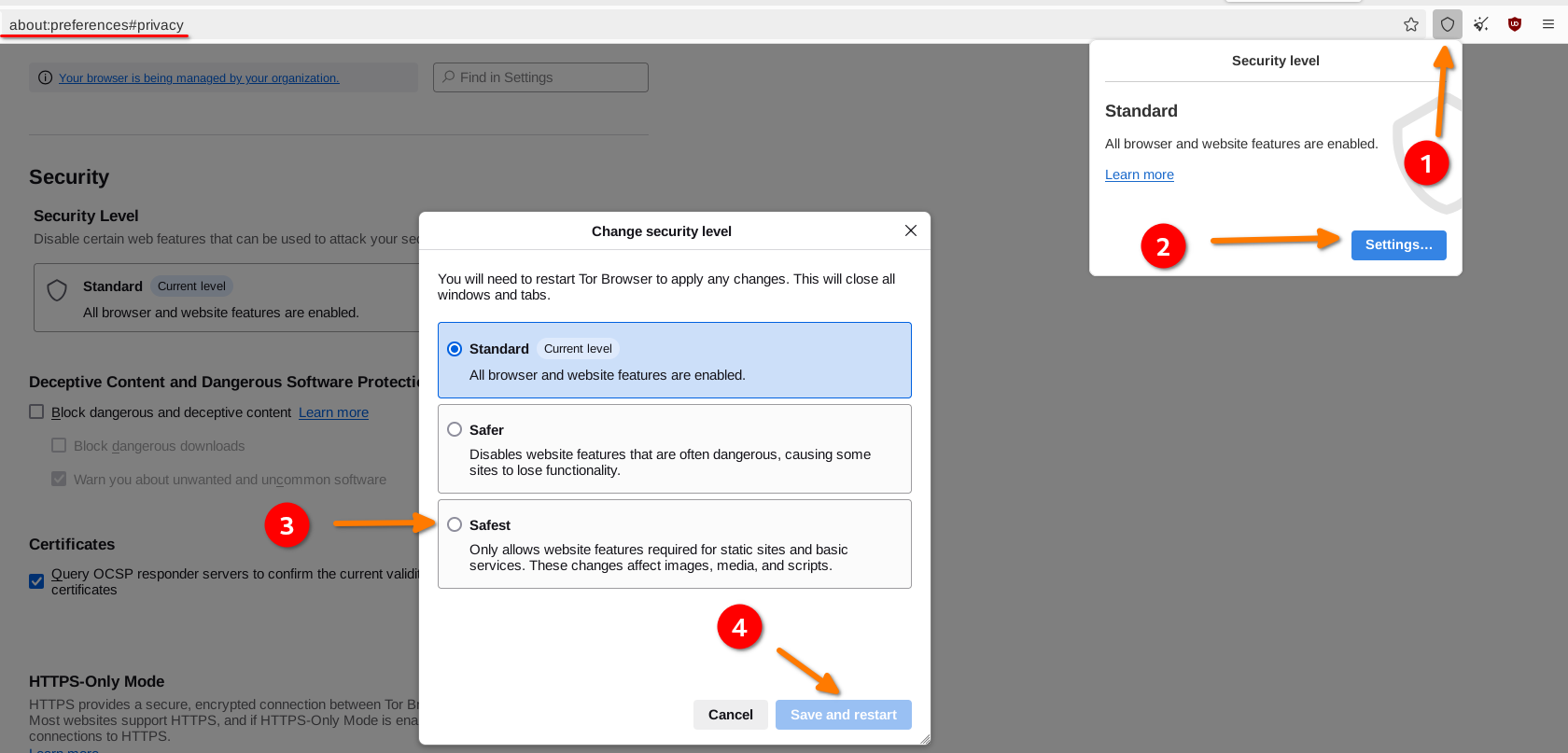 JavaScript warning / Blog / DeepWeb